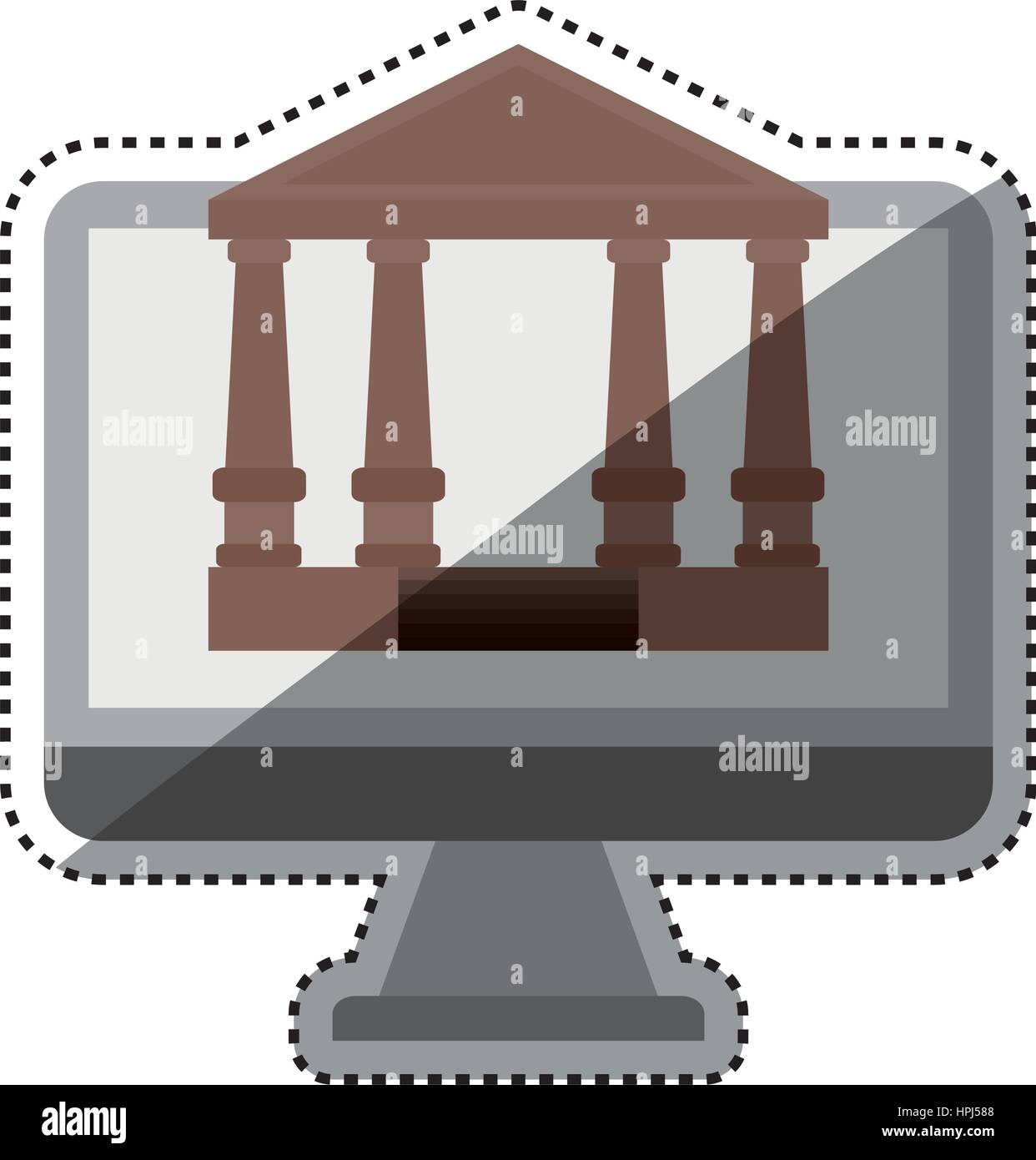 Bank building symbol icon vector illustration graphic design Stock ...
