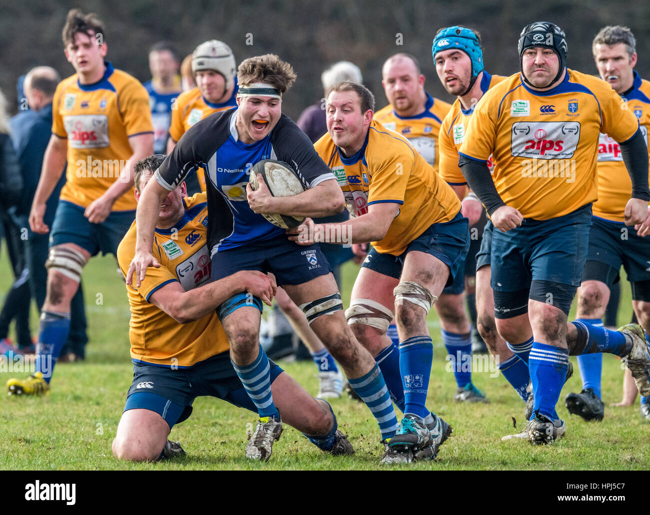 Tackling Rugby Player High Resolution Stock Photography and Images - Alamy