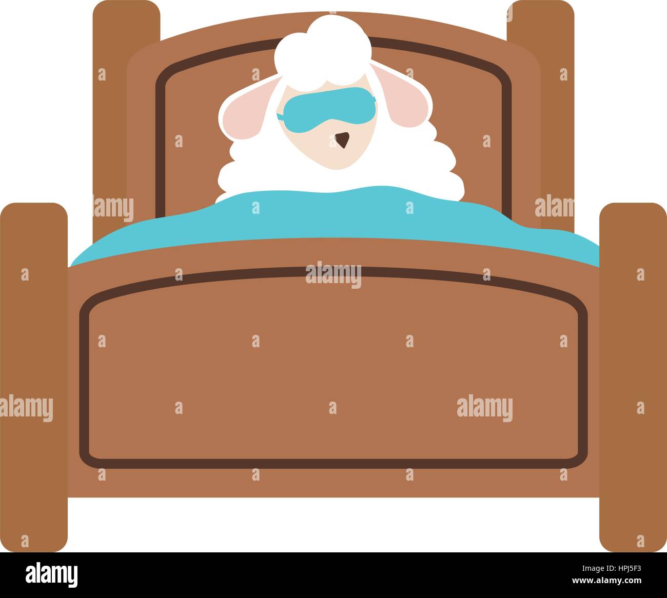 Sheep sleeping cartoon icon vector illustration graphic design Stock ...