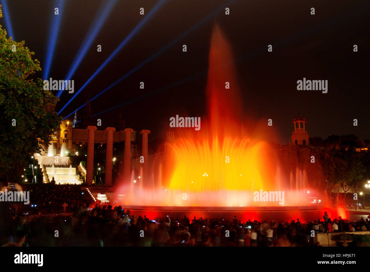 Magic fountain barcelona hi-res stock photography and images - Alamy