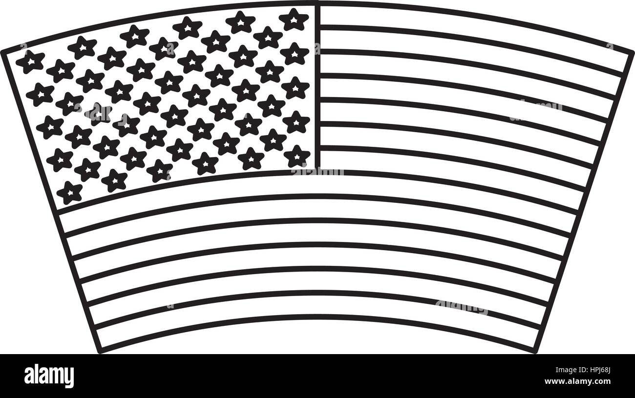 United States Flag icon vector illustration graphic design Stock Vector ...