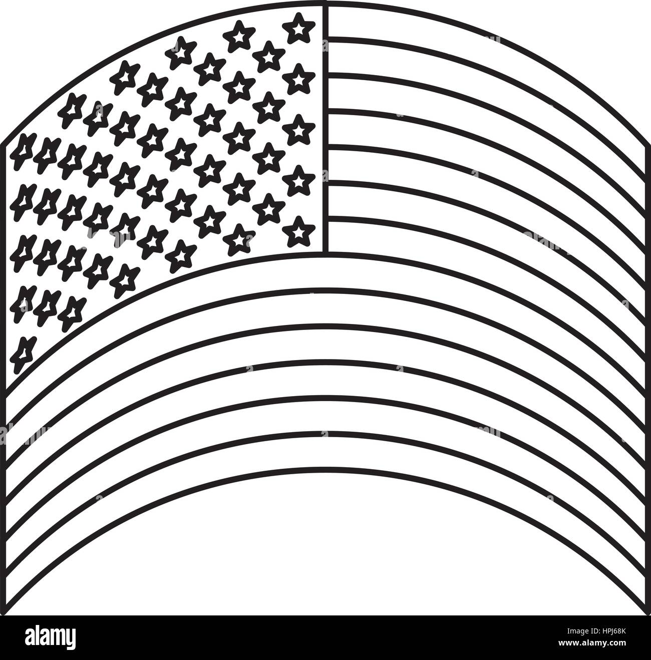 United States Flag icon vector illustration graphic design Stock Vector ...