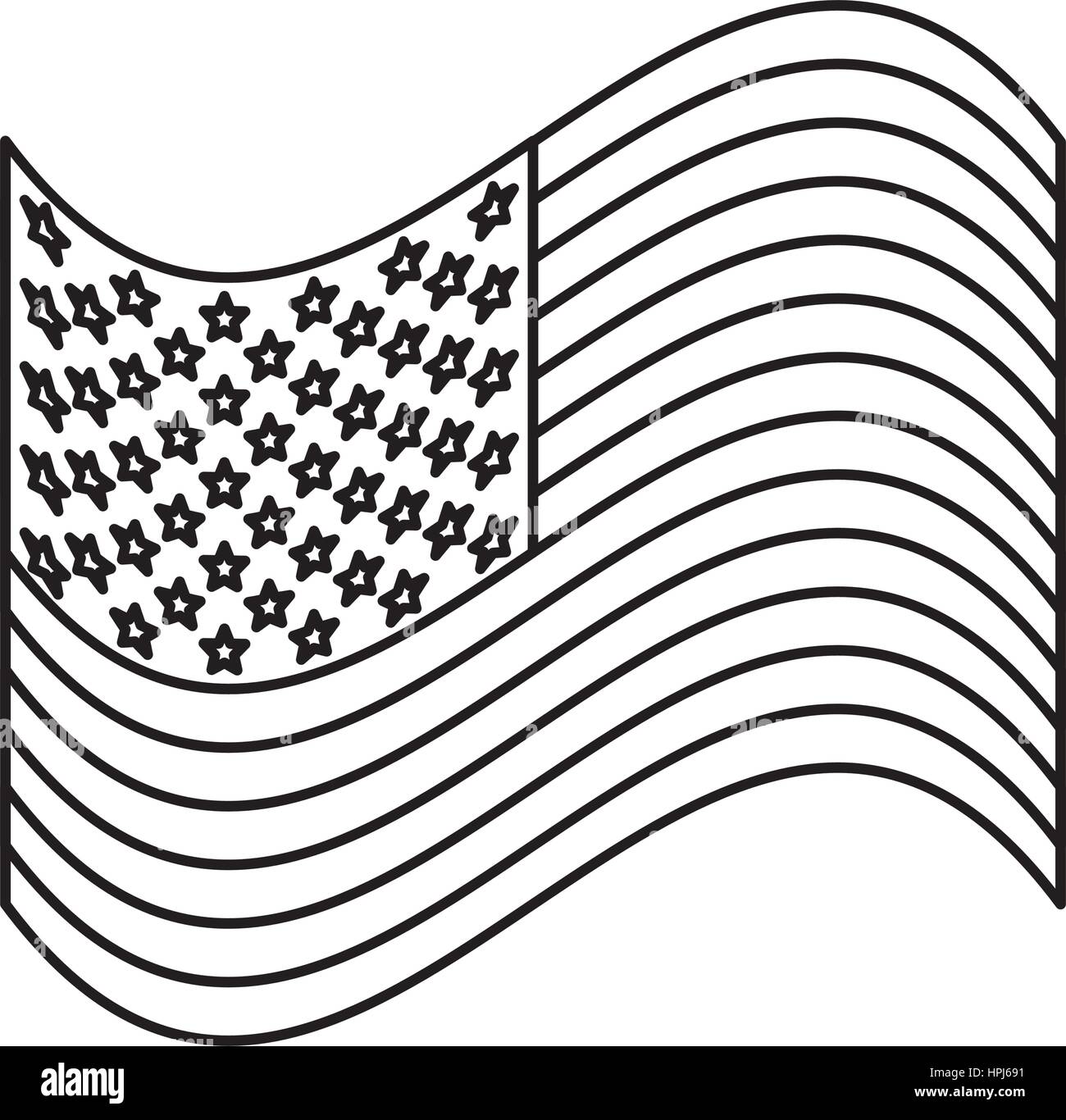 United States Flag icon vector illustration graphic design Stock Vector ...