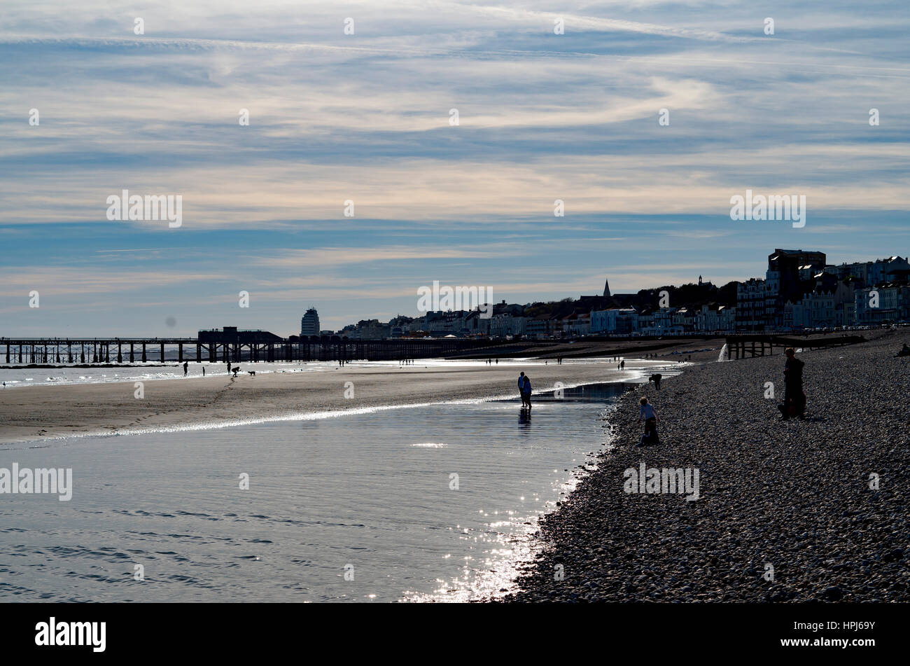 Victorian seaside hastings beach hi-res stock photography and images ...