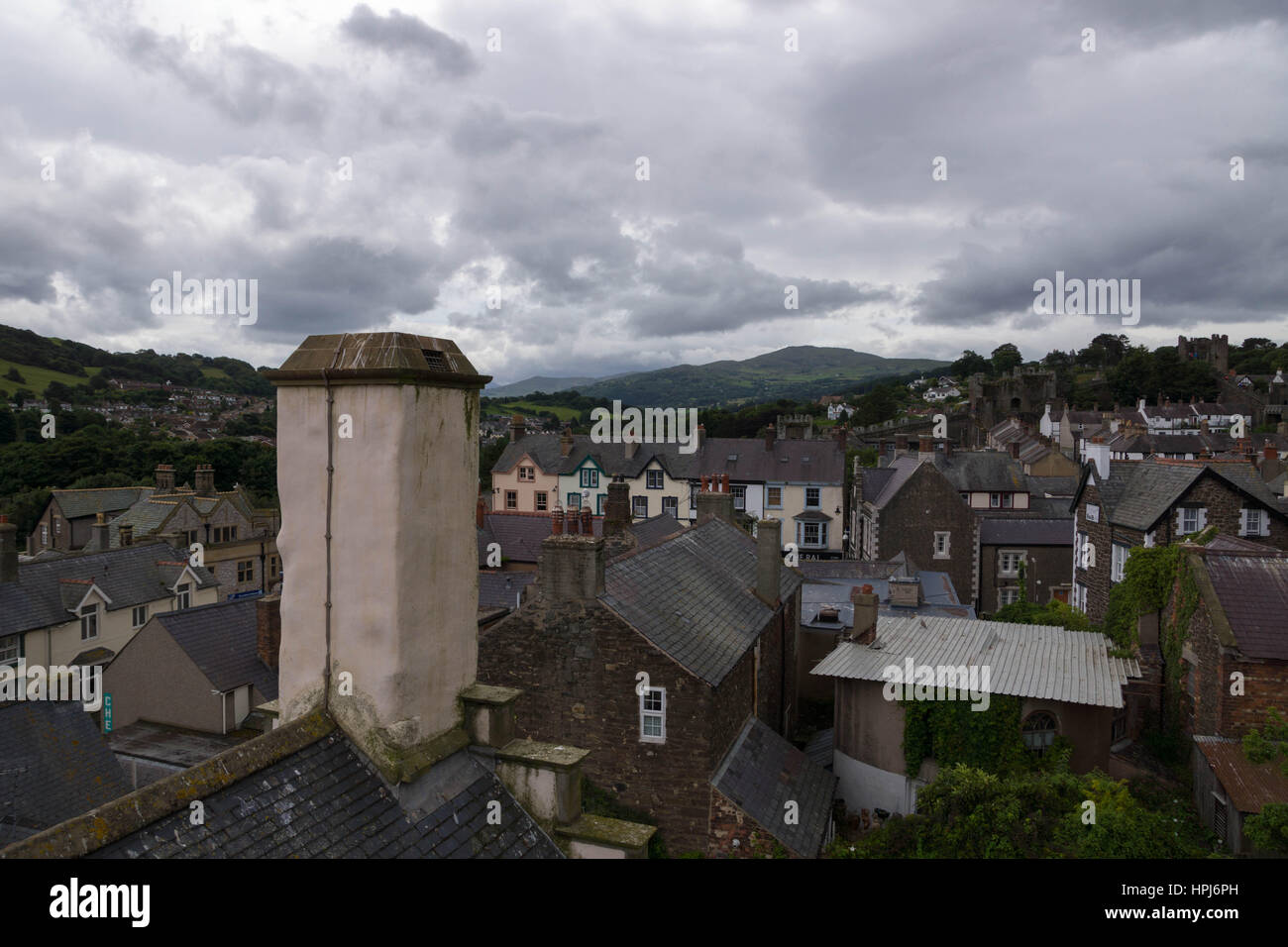 Ancient welsh town hi-res stock photography and images - Alamy