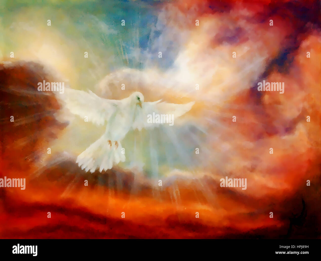 Painting holy sky oil hi-res stock photography and images - Alamy
