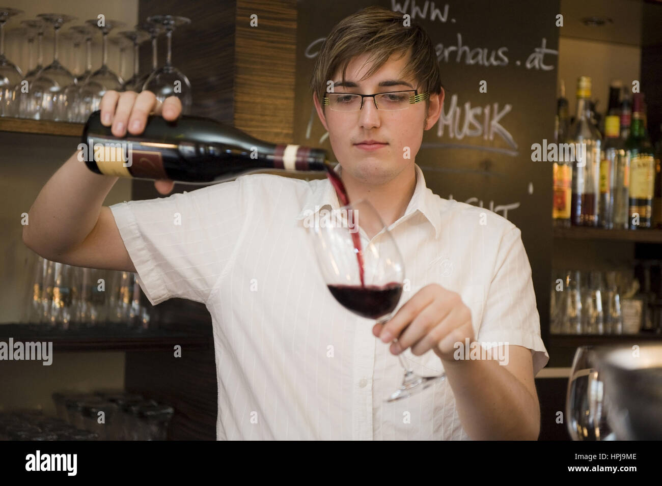 Model released , Kellner - waiter Stock Photo - Alamy