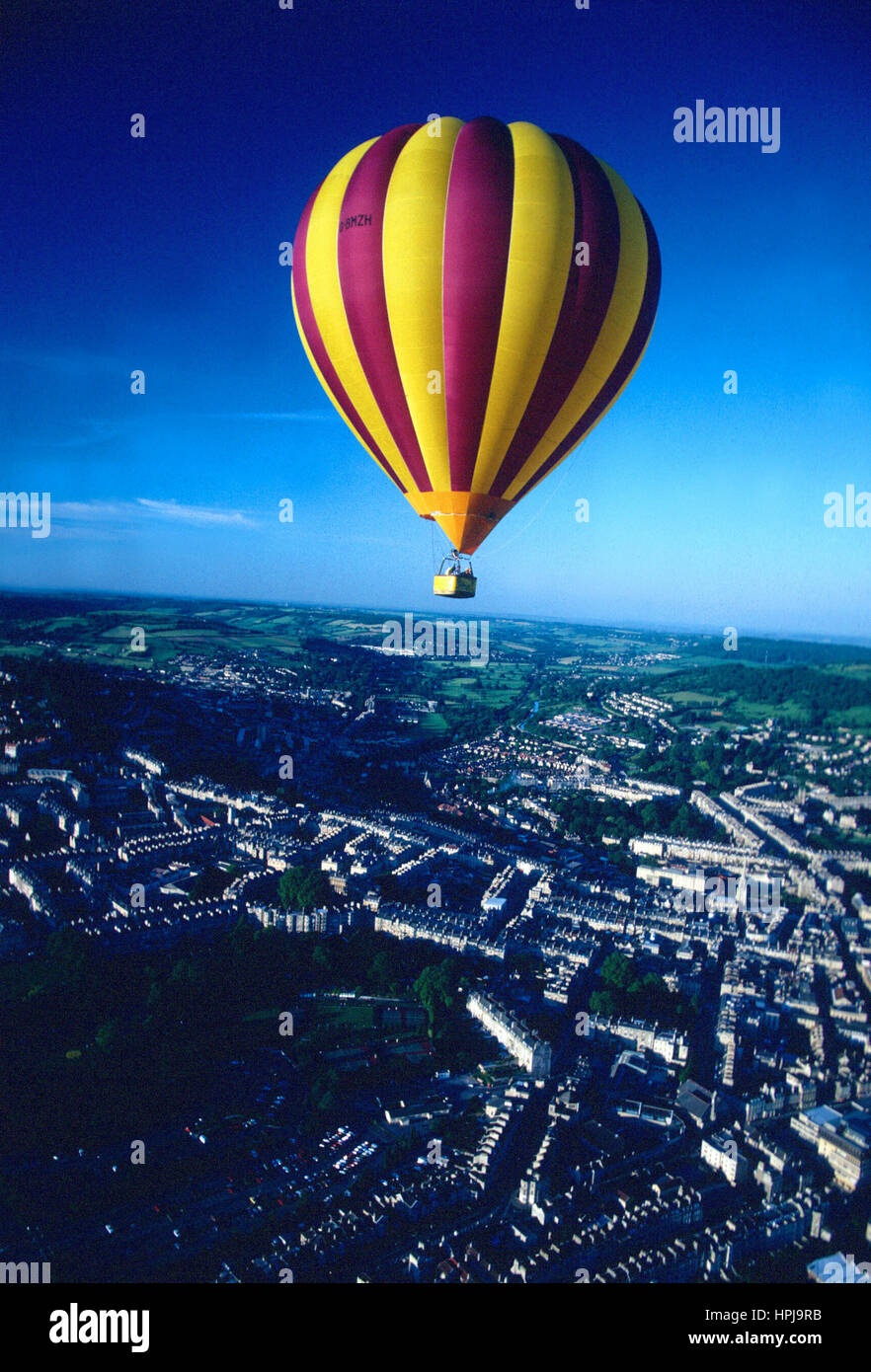 Hot Air Balloon, Bath UK Stock Photo - Alamy