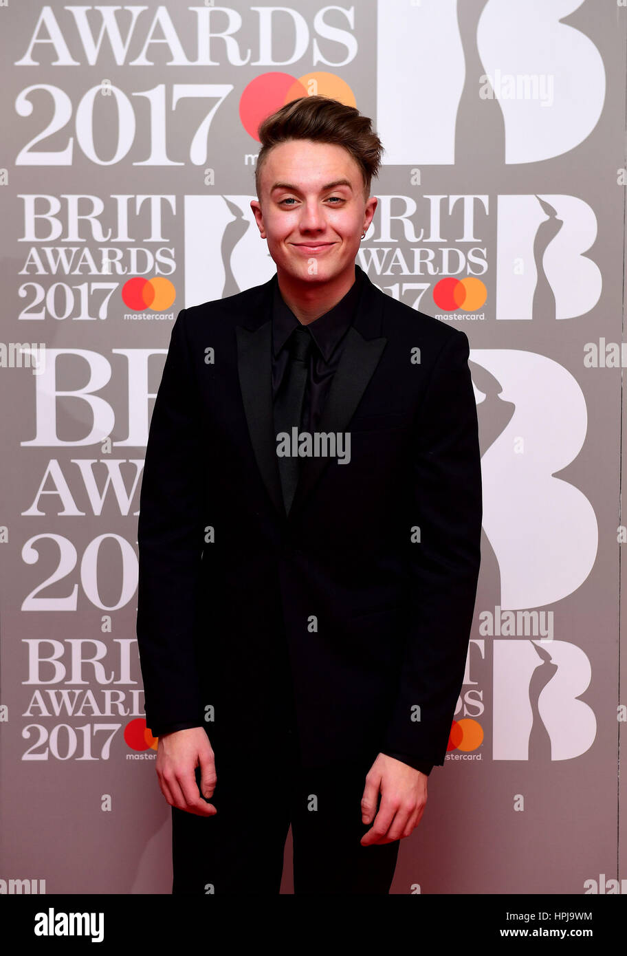 Ronan Kemp attending the Brit Awards at the O2 Arena, London Stock ...