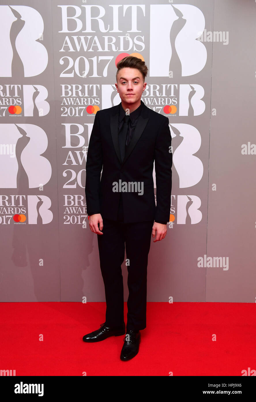 Ronan Kemp attending the Brit Awards at the O2 Arena, London Stock ...