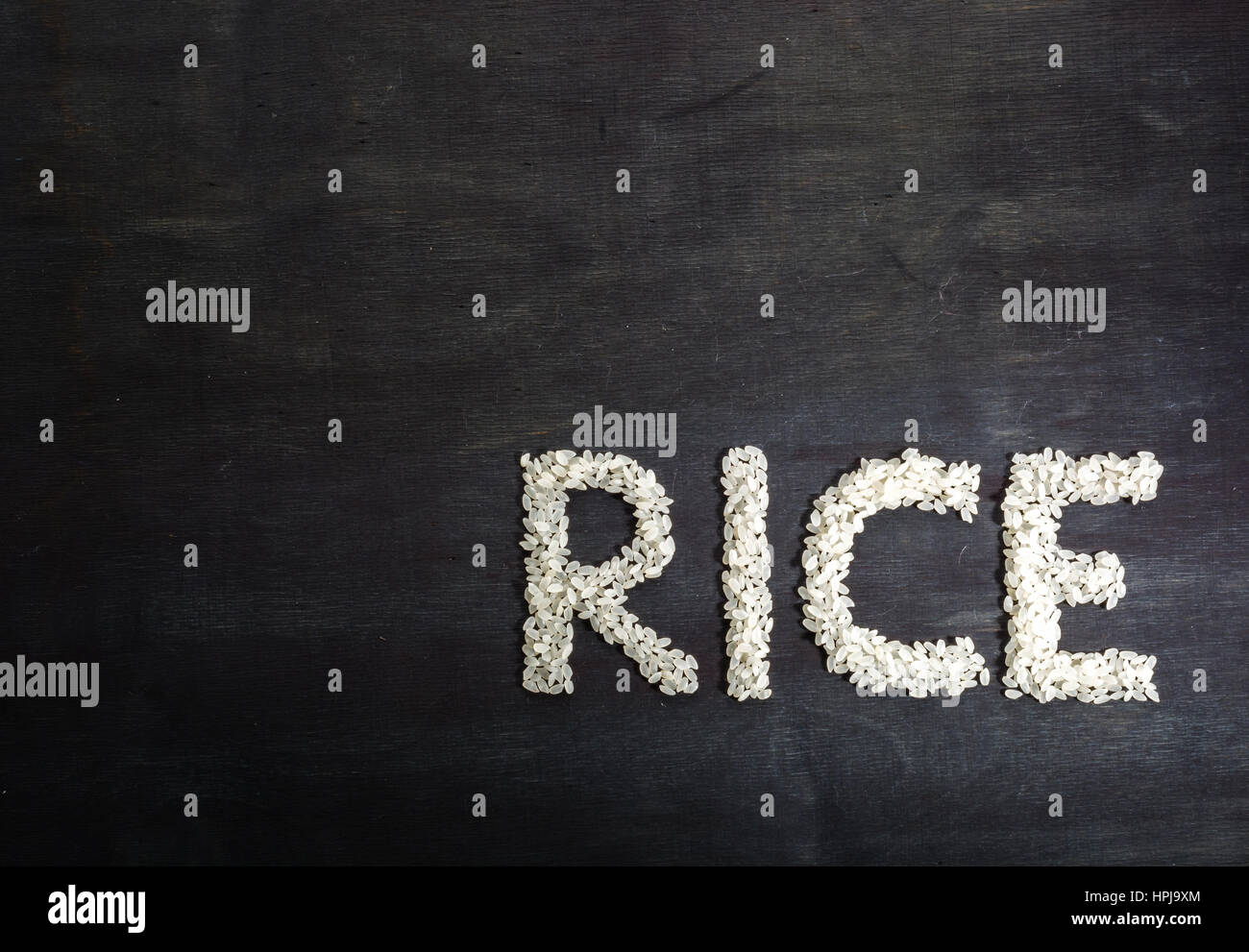 Rice letters hi-res stock photography and images - Alamy