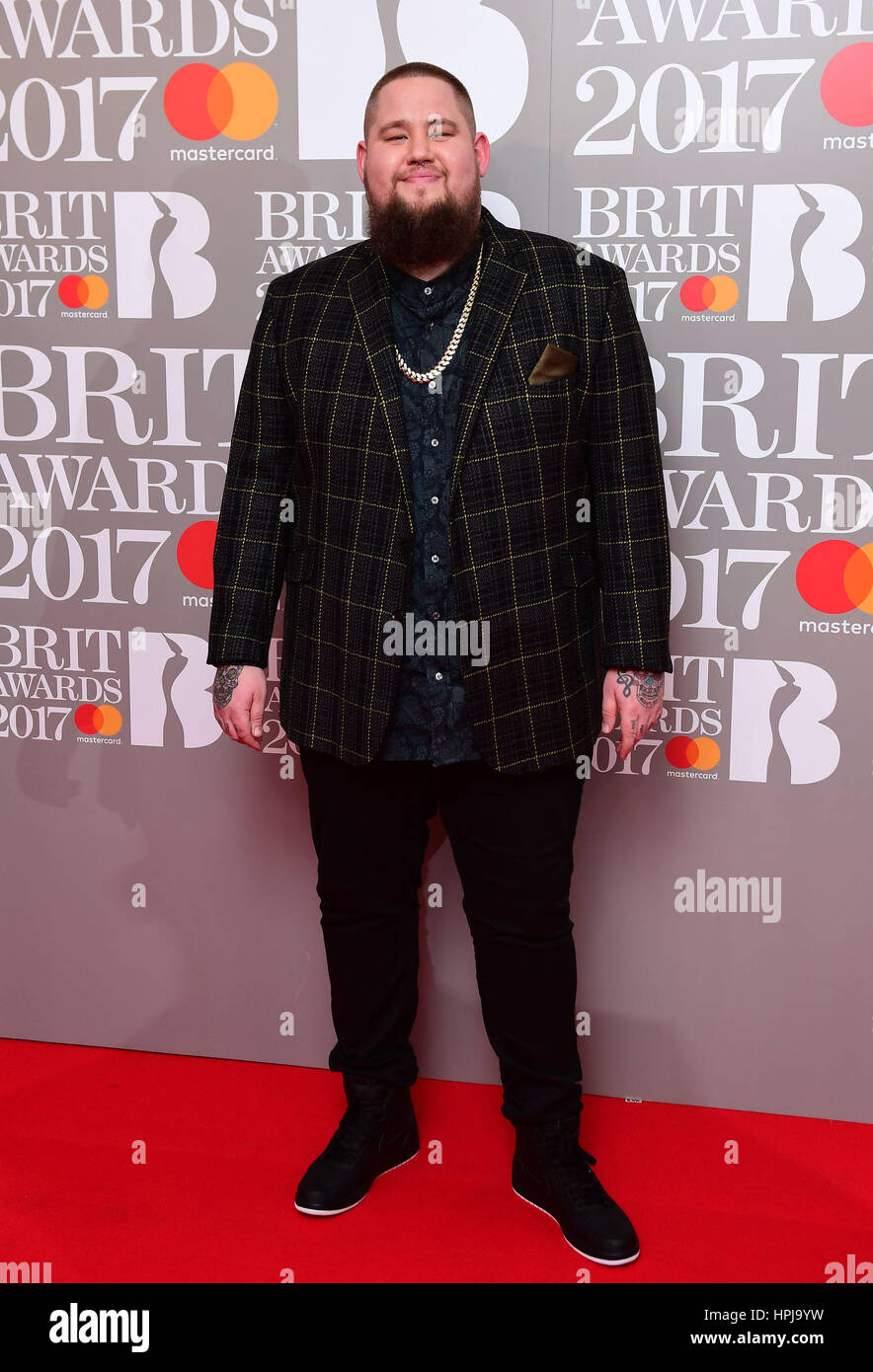 Rag 'n' Bone Man aka Rory Graham attending the Brit Awards at the O2 ...