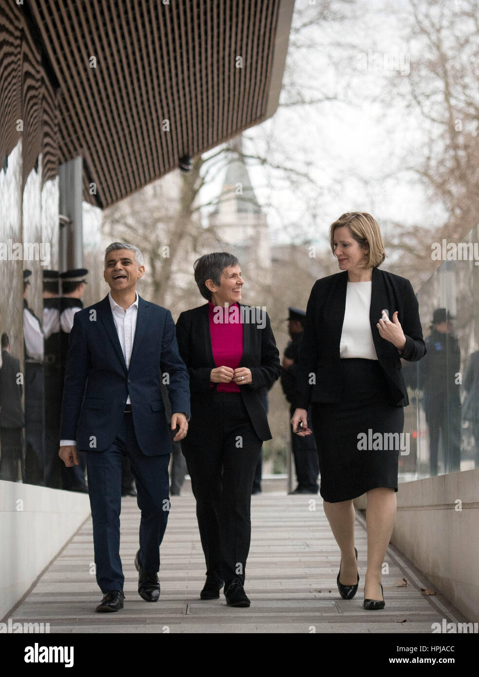 (left to right) Mayor of London Sadiq Khan, new Metropolitan Police ...