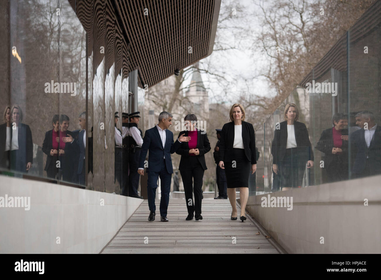 (left to right) Mayor of London Sadiq Khan, new Metropolitan Police ...