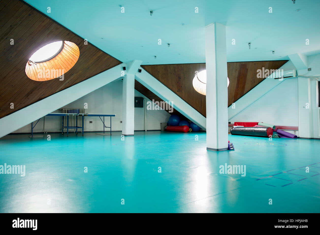 Interior halls for exercise Stock Photo - Alamy