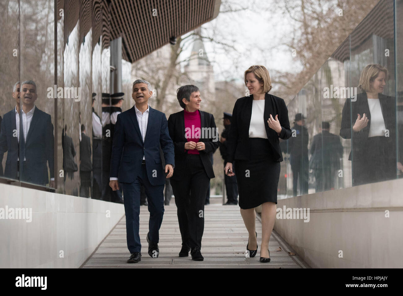 NOTE ALTERNATE CROP (left to right) Mayor of London Sadiq Khan, newly ...