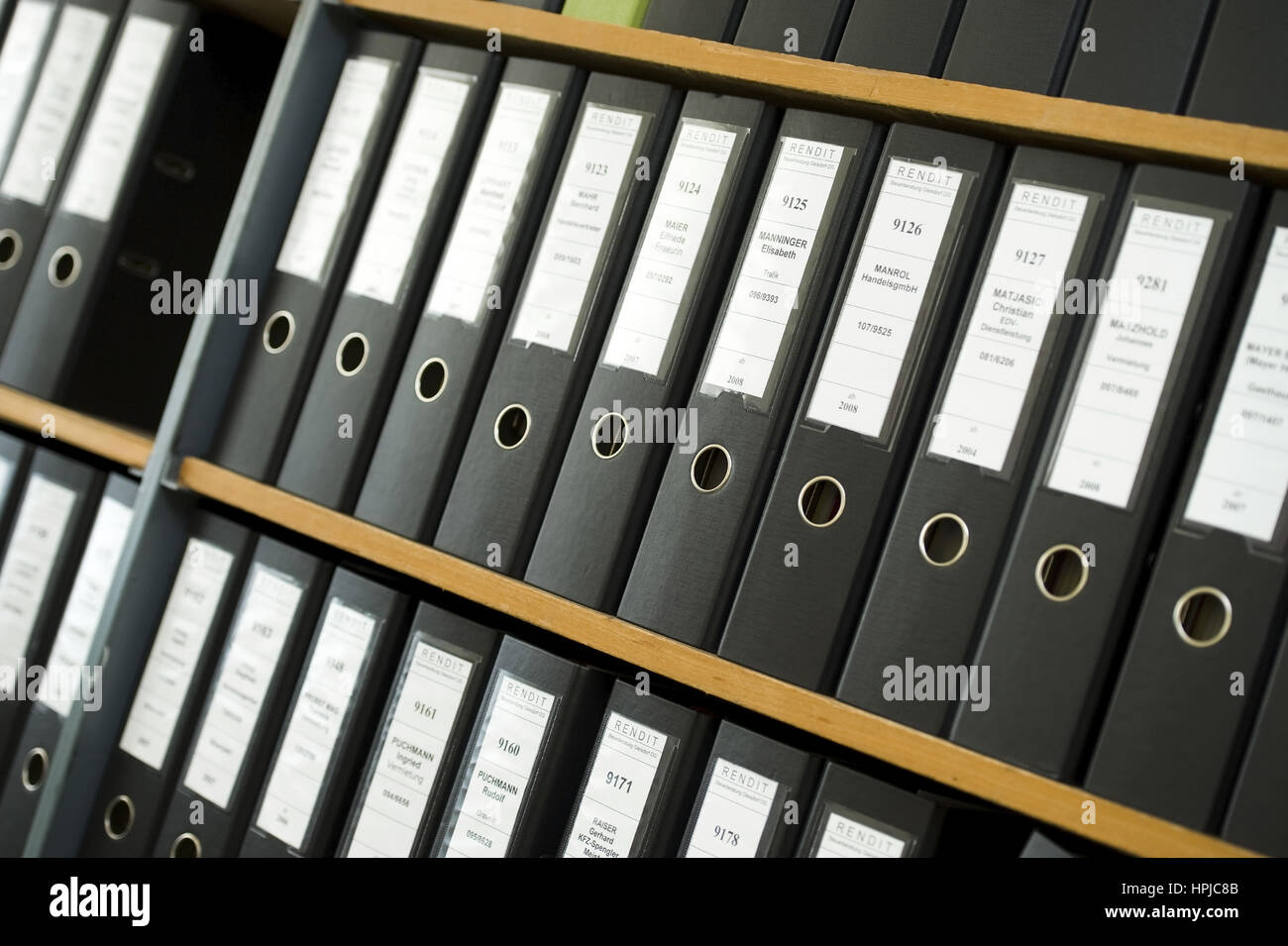 Aktenordner - document files Stock Photo - Alamy