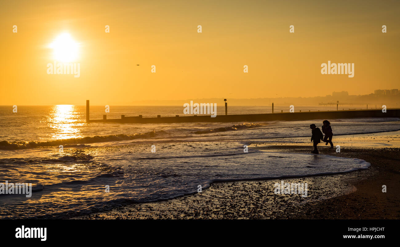Bournemouth beach in winter hi-res stock photography and images - Alamy