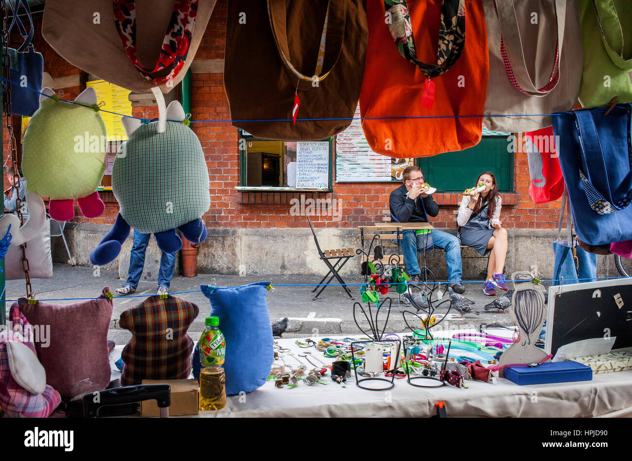 Plac Nowy, Square, Kazimierz district, Krakow, Polonia Stock Photo - Alamy