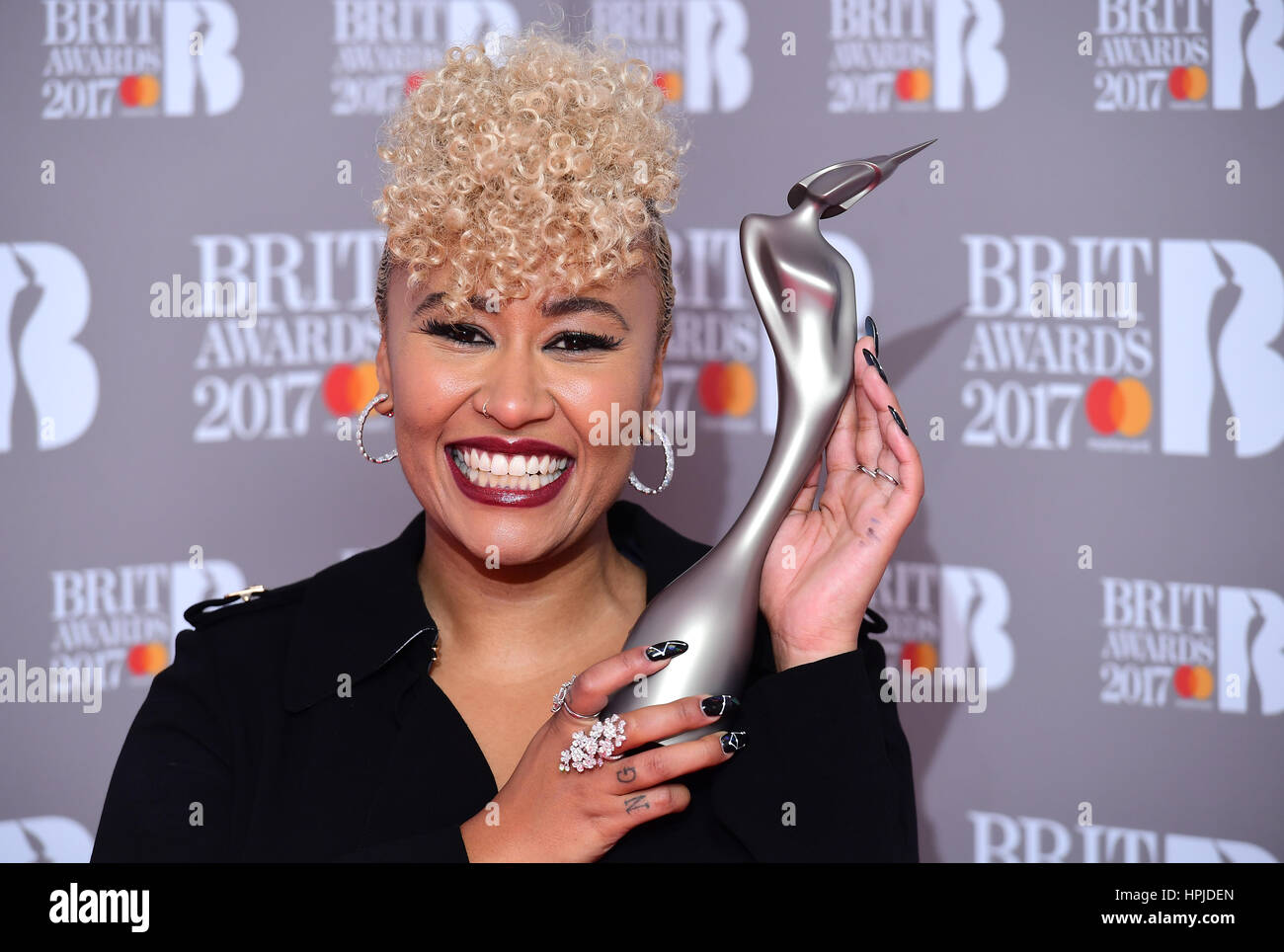 Brit award trophy 2017 hi-res stock photography and images - Alamy