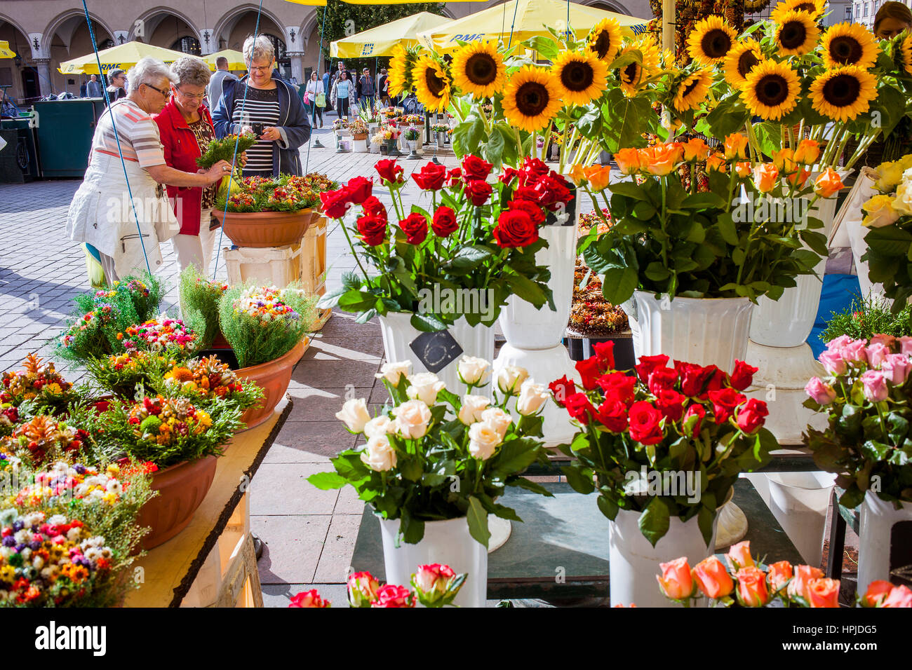 Poland flower market main square hi-res stock photography and images ...