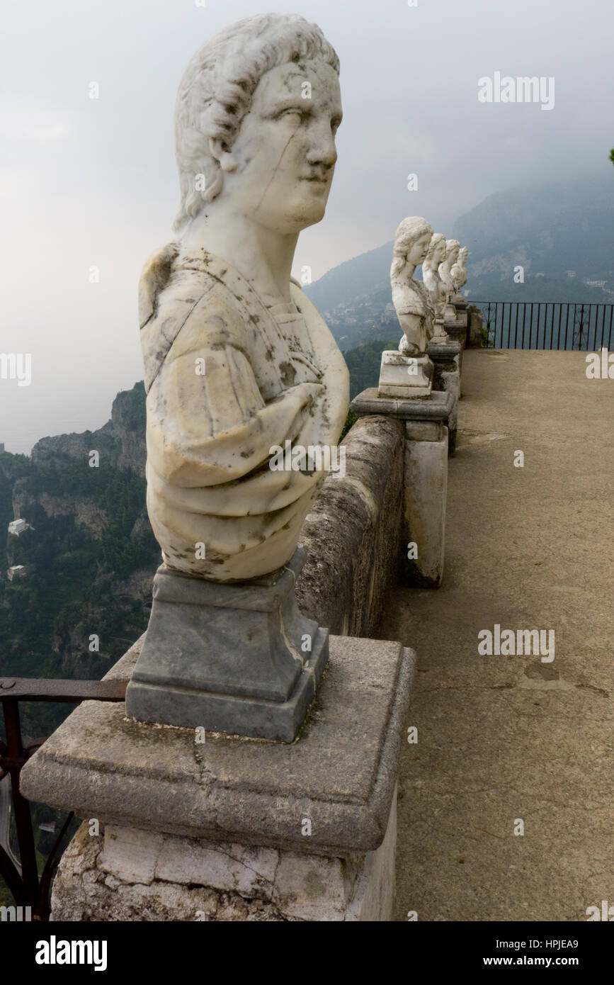 Terrace of Infinity At Villa Cimbrone Ravello Italy Stock Photo - Alamy