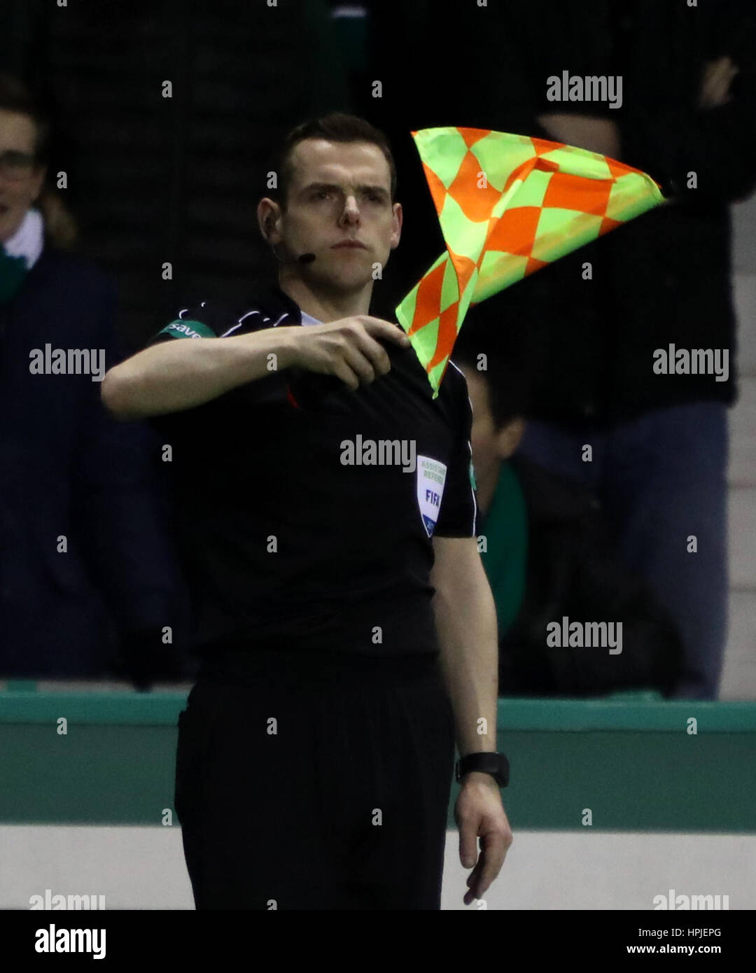 Linesman Douglas Ross, who is also a Conservative MSP, during the ...