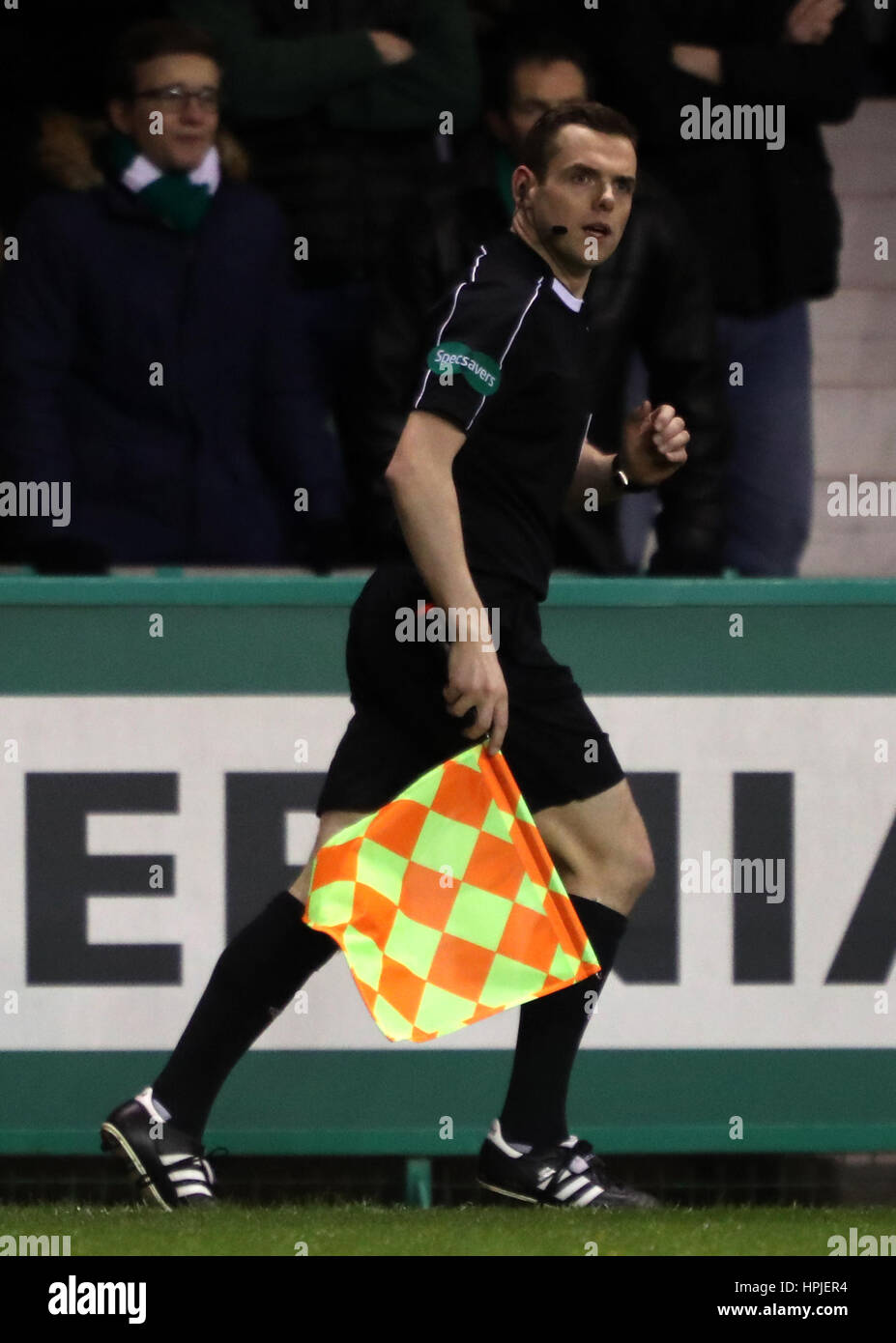 Linesman Douglas Ross, who is also a Conservative MSP, during the ...