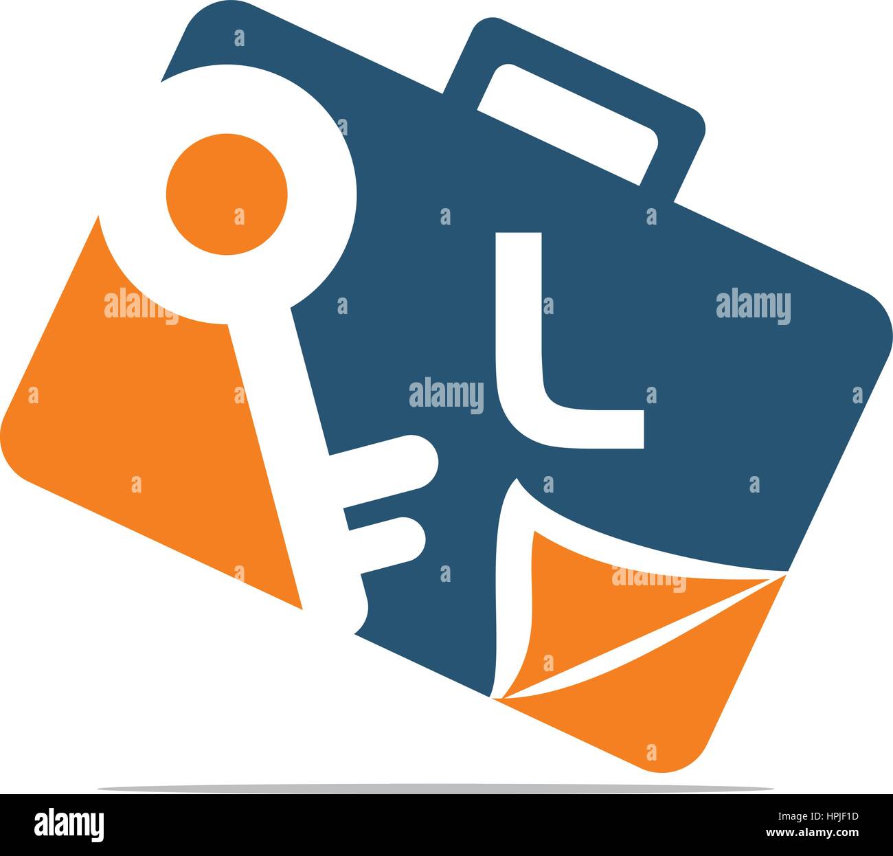 Briefcase Key Document Initial L Stock Vector Image & Art - Alamy