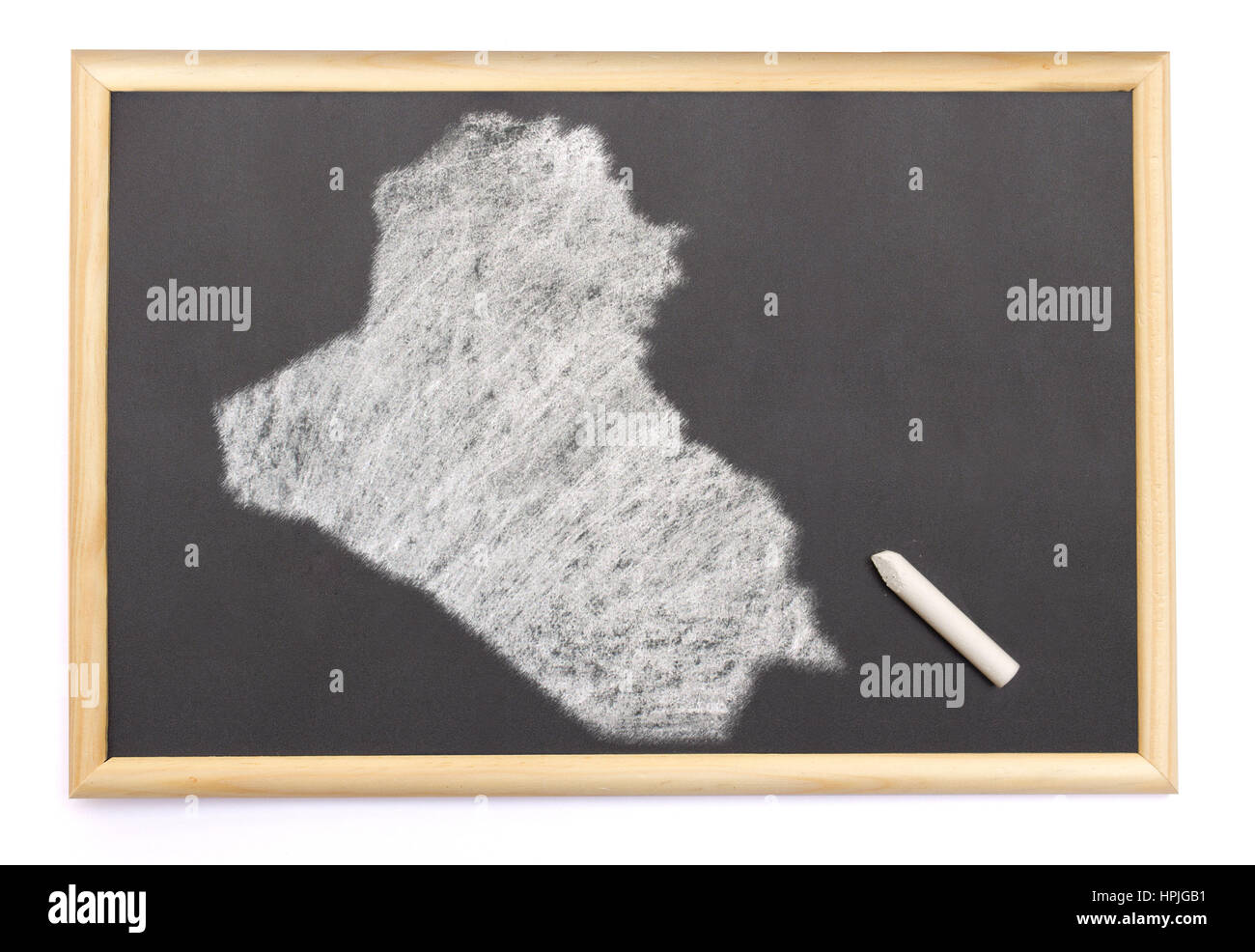 Iraq country profile map hi-res stock photography and images - Alamy