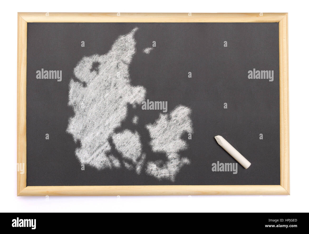 Outline map of denmark Cut Out Stock Images & Pictures - Alamy