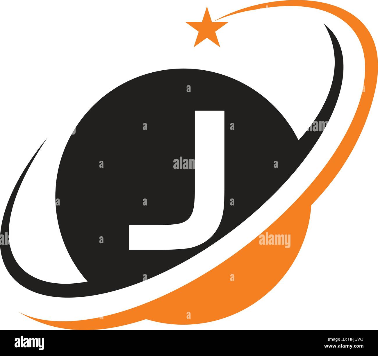 Star Swoosh Letter J Stock Vector Image & Art - Alamy
