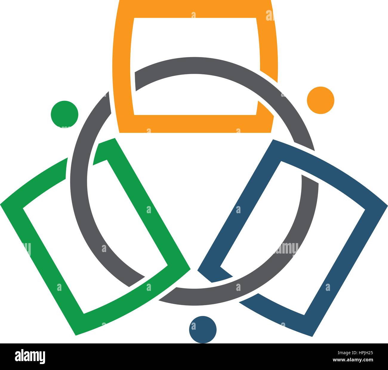 The chain of friendship Stock Vector Images - Alamy