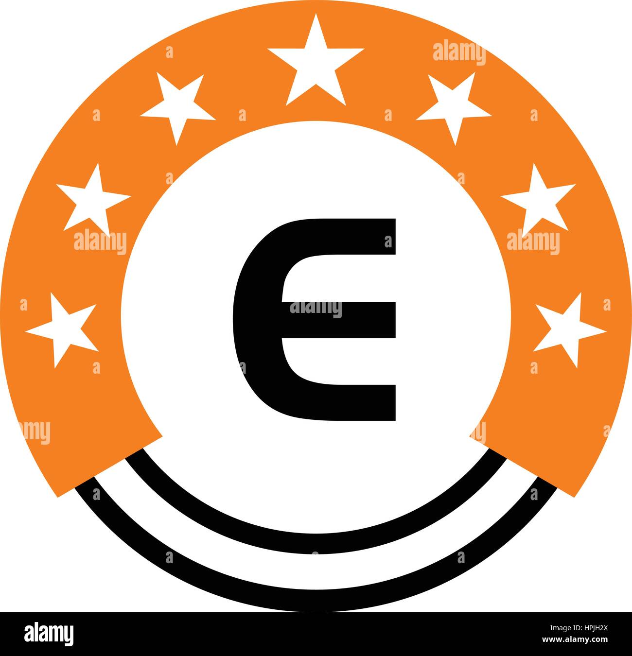 Star Union Initial E Stock Vector Image & Art - Alamy