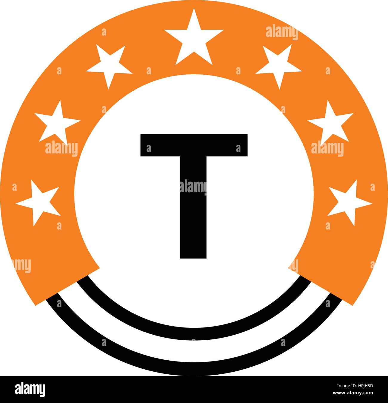 Star Union Initial T Stock Vector Image & Art - Alamy