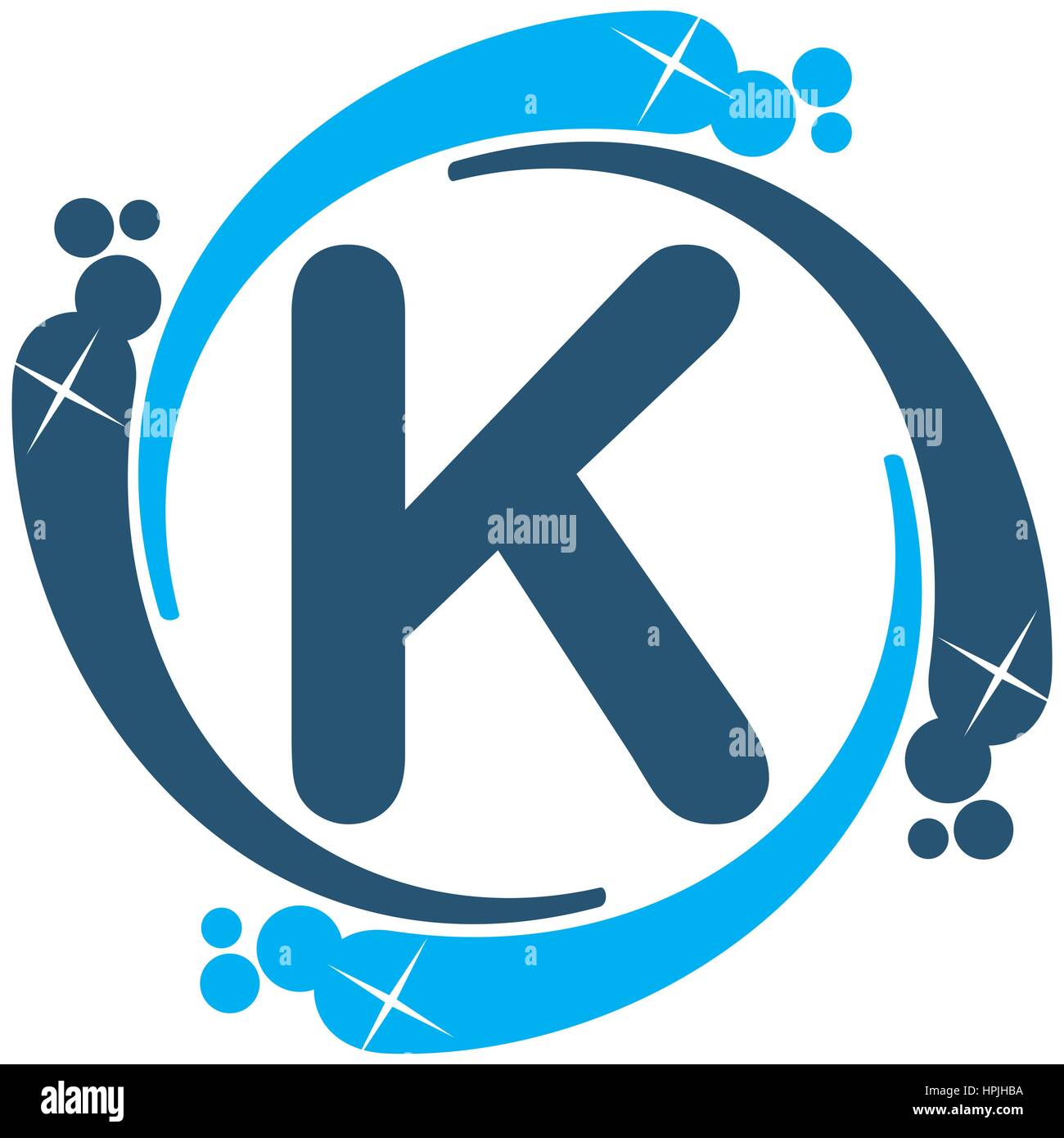 Water Clean Service Abbreviation Letter K Stock Vector Image & Art - Alamy