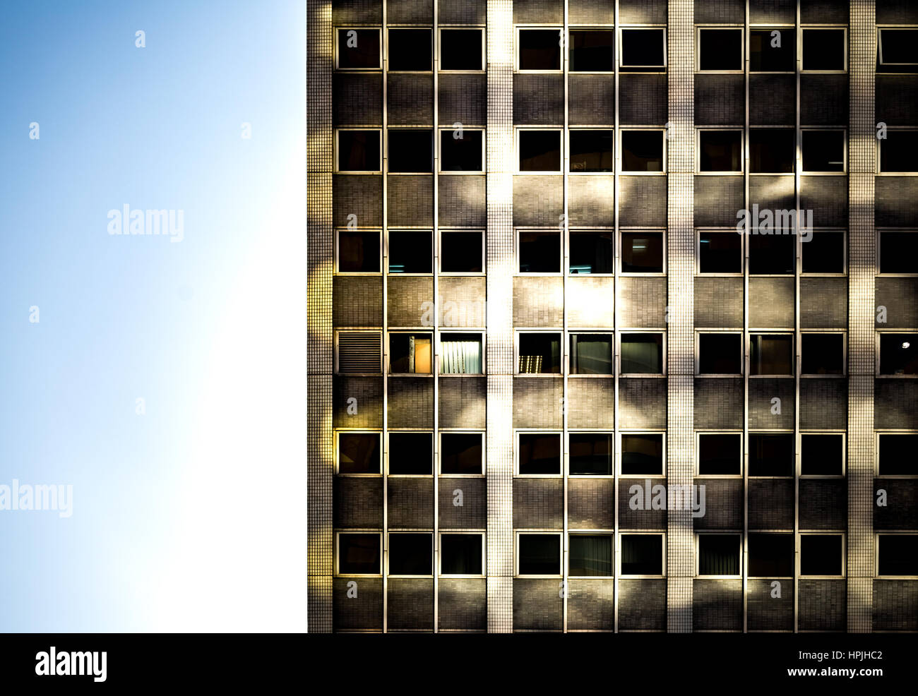 windows of commercial building in Hong Kong Stock Photo - Alamy