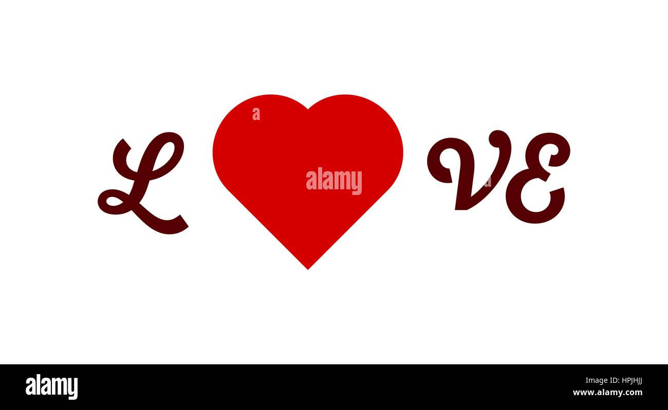 Love word in pink Stock Vector Images - Alamy