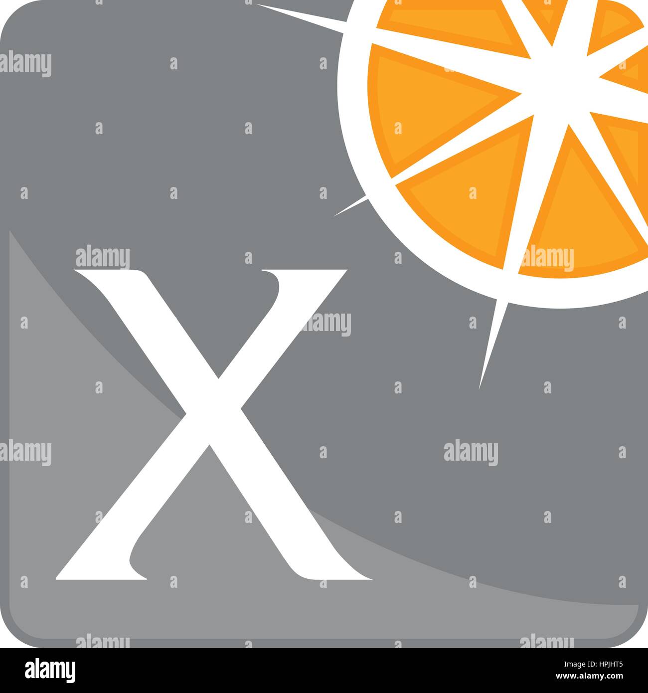 Compass Guide Solutions Initial X Stock Vector Image & Art - Alamy