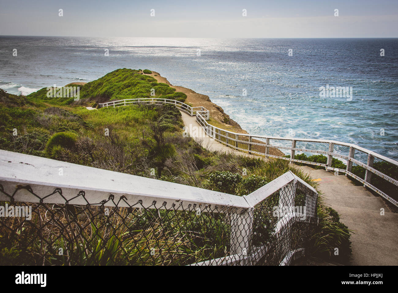 Newcastle Coastal walk views Stock Photo - Alamy