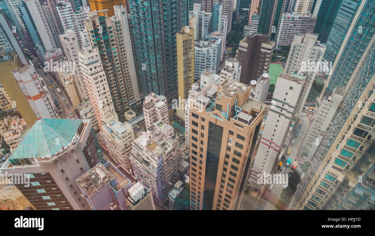 Skyscraper Buildings and Sky View in Big City Stock Photo - Alamy