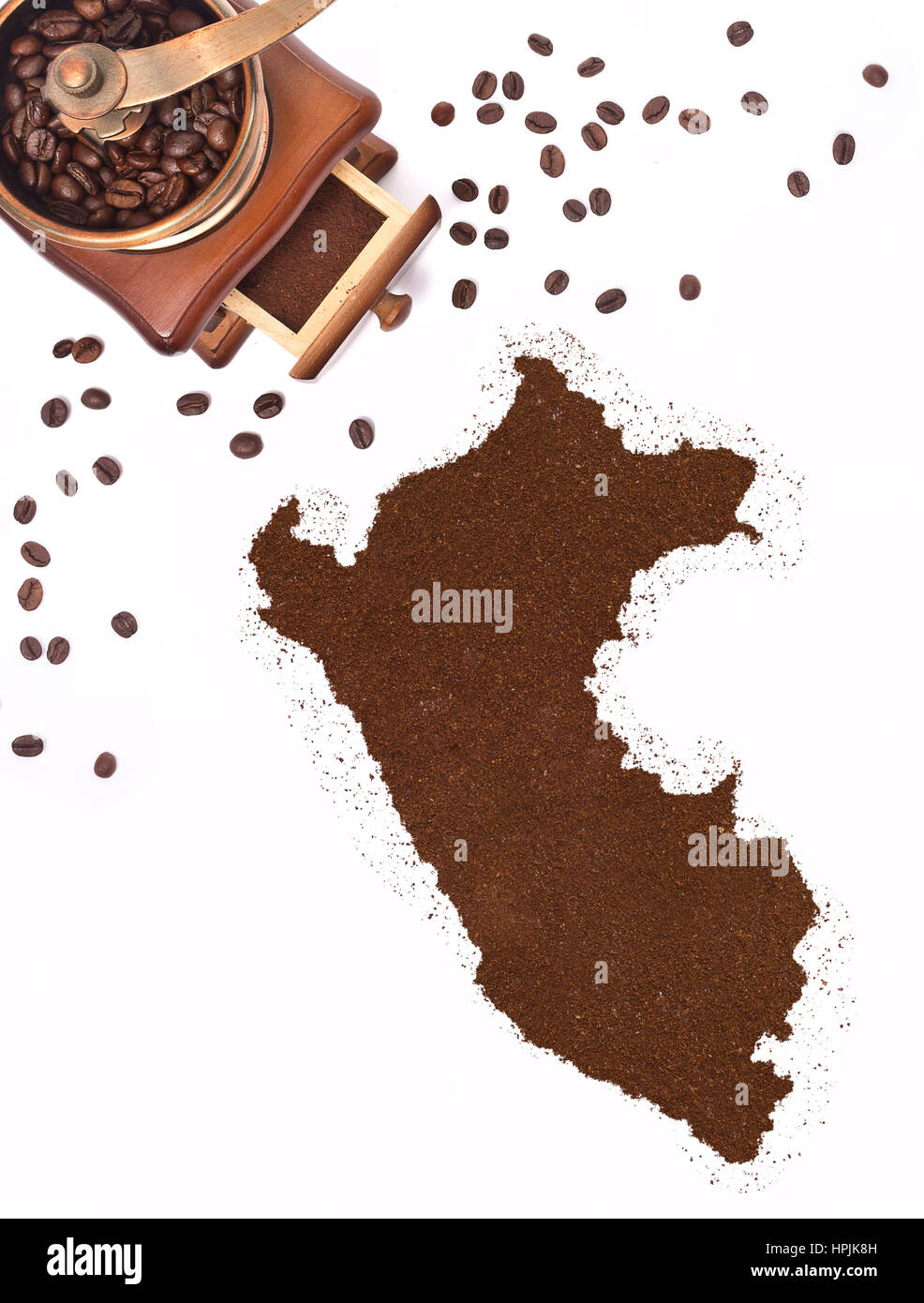 Map cafe peru hi-res stock photography and images - Alamy