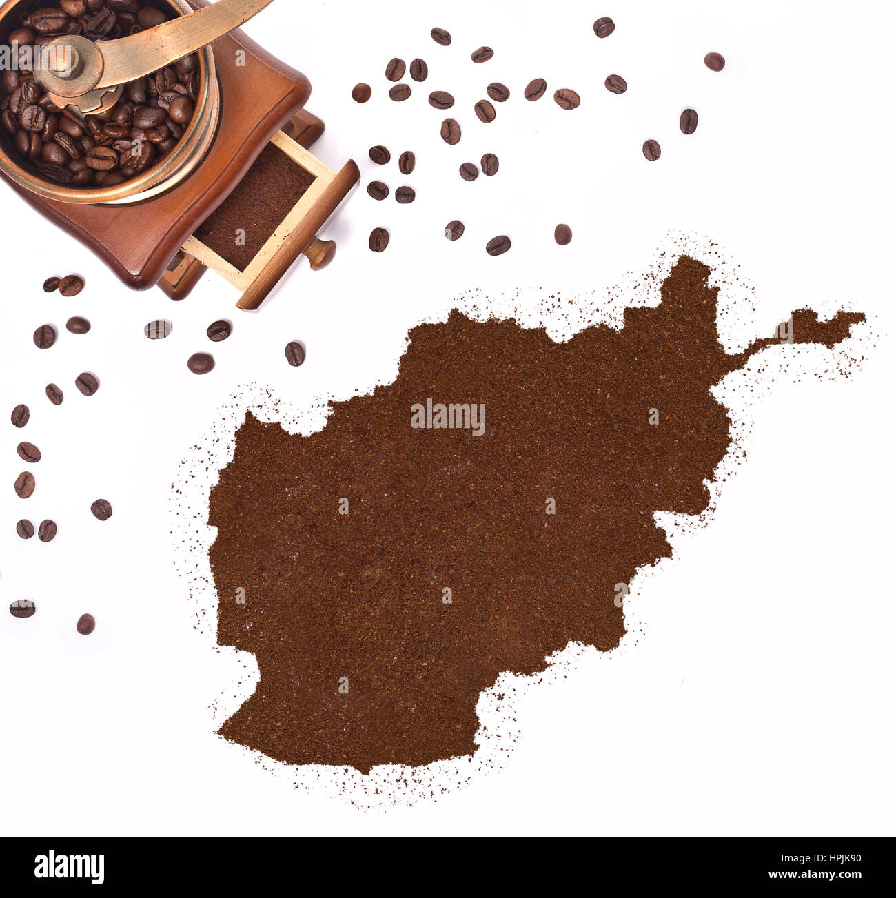 Afghanistan country profile map hi-res stock photography and images - Alamy