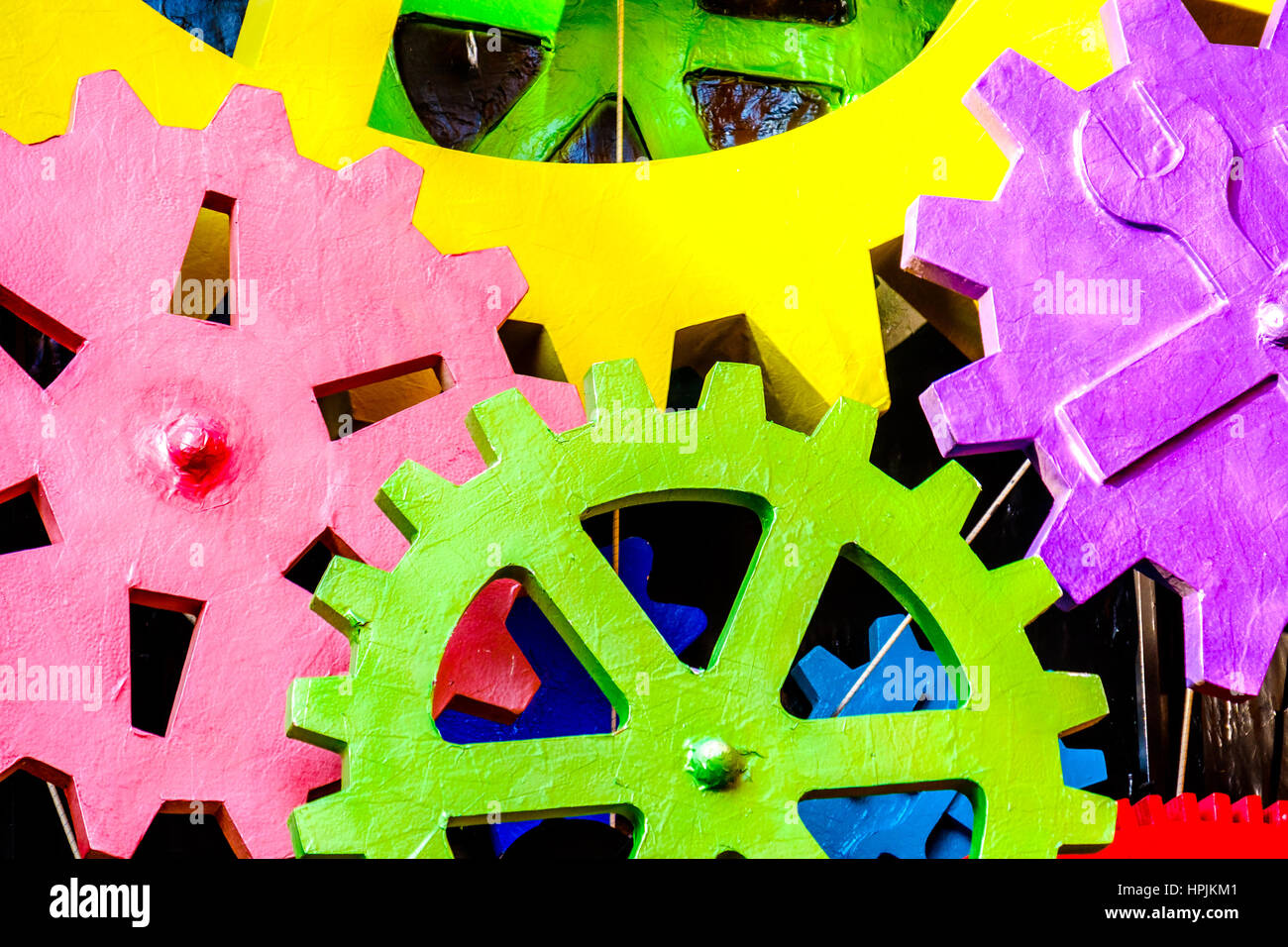 colorful cog texture gears closeup wheels Stock Photo - Alamy