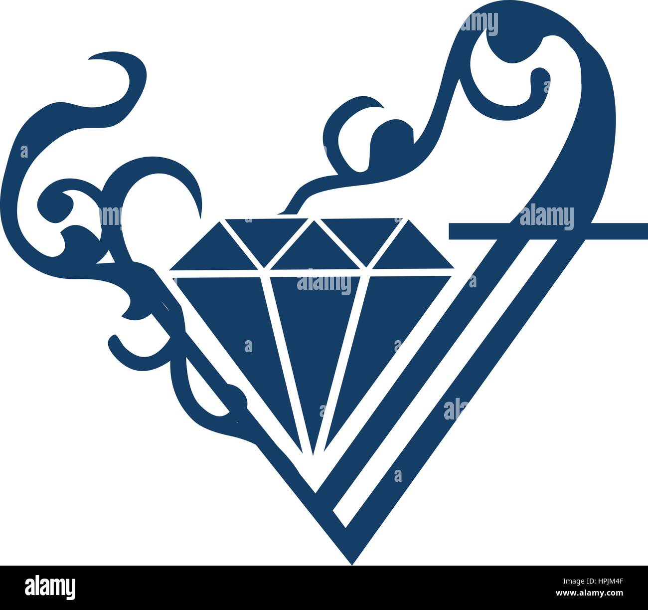 Diamond logo hi-res stock photography and images - Alamy