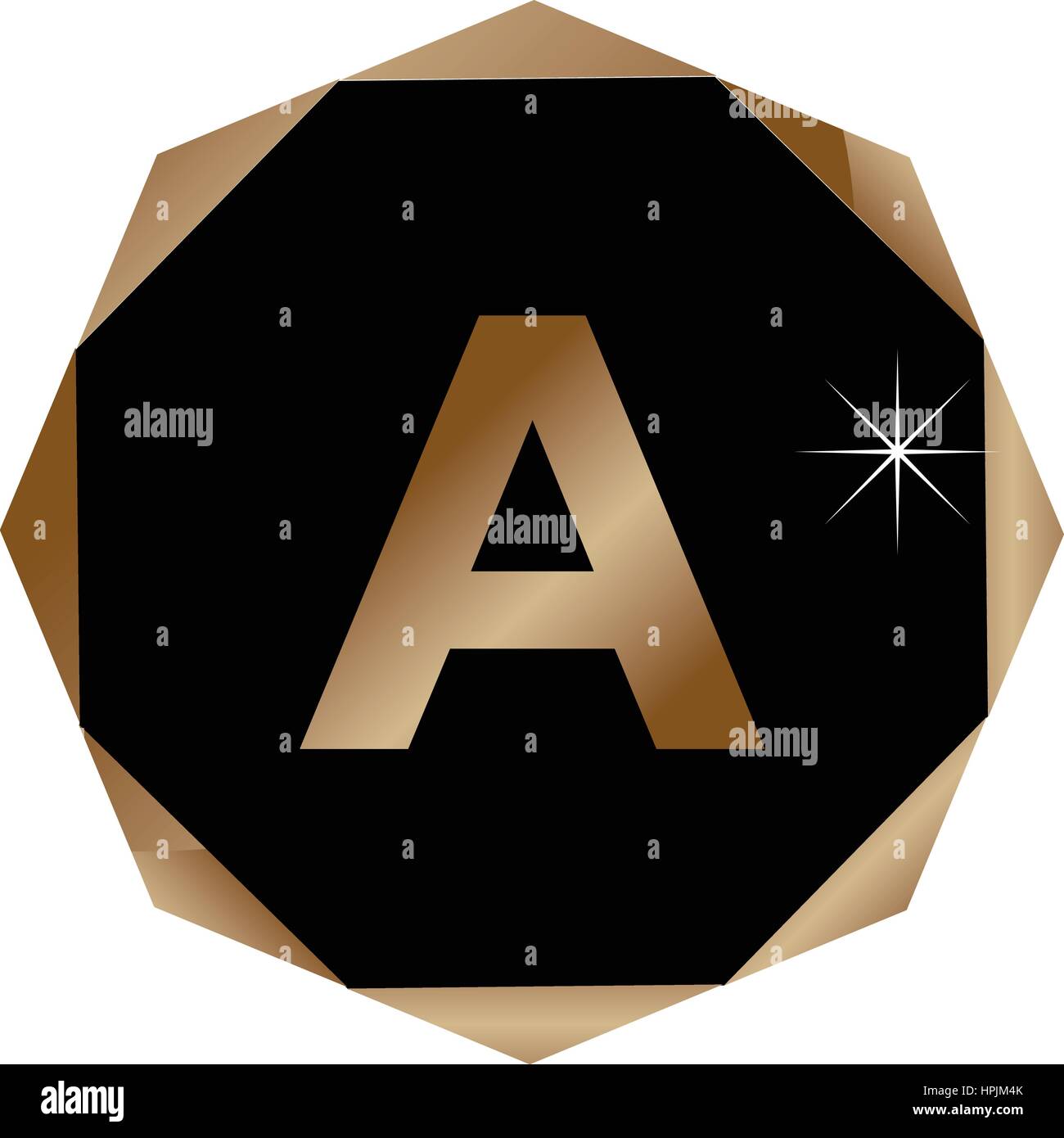 Diamond Initial A Stock Vector Image & Art - Alamy