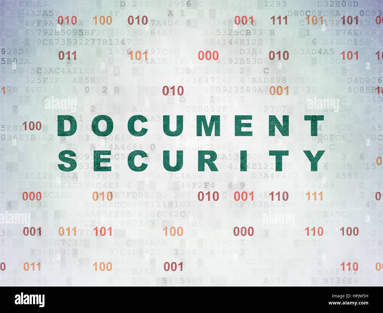 Privacy concept: Document Security on Digital Data Paper background ...