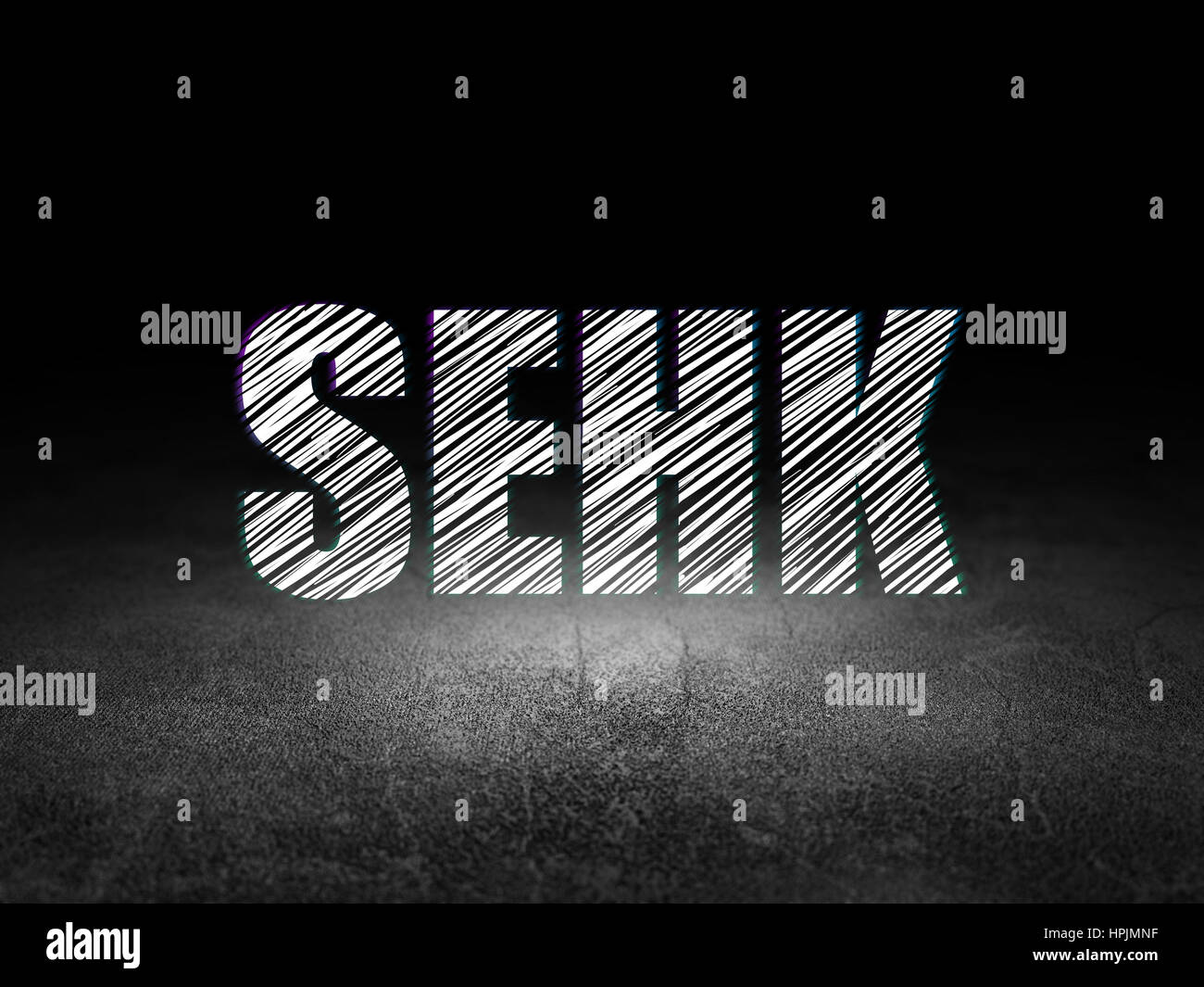 Stock market indexes concept: SEHK in grunge dark room Stock Photo - Alamy