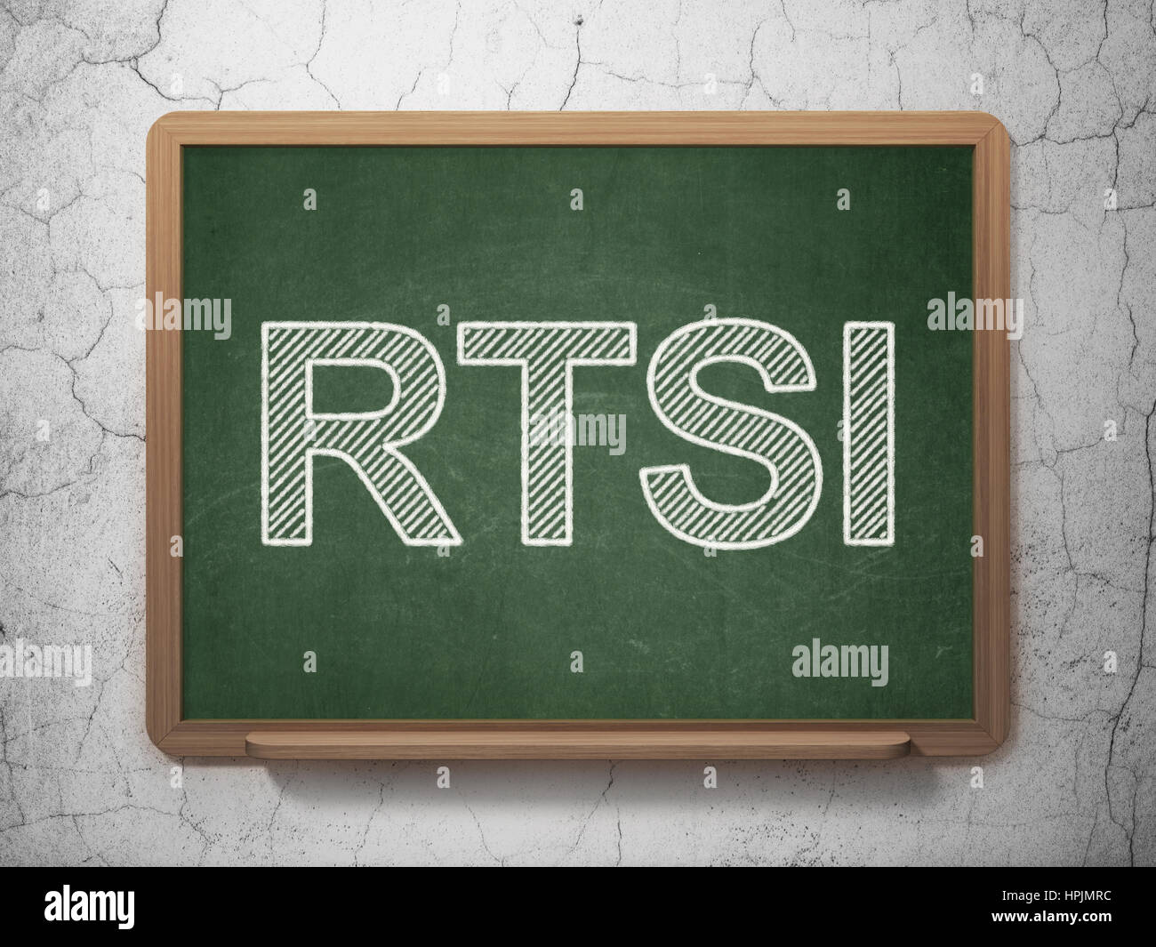 Stock market indexes concept: RTSI on chalkboard background Stock Photo ...