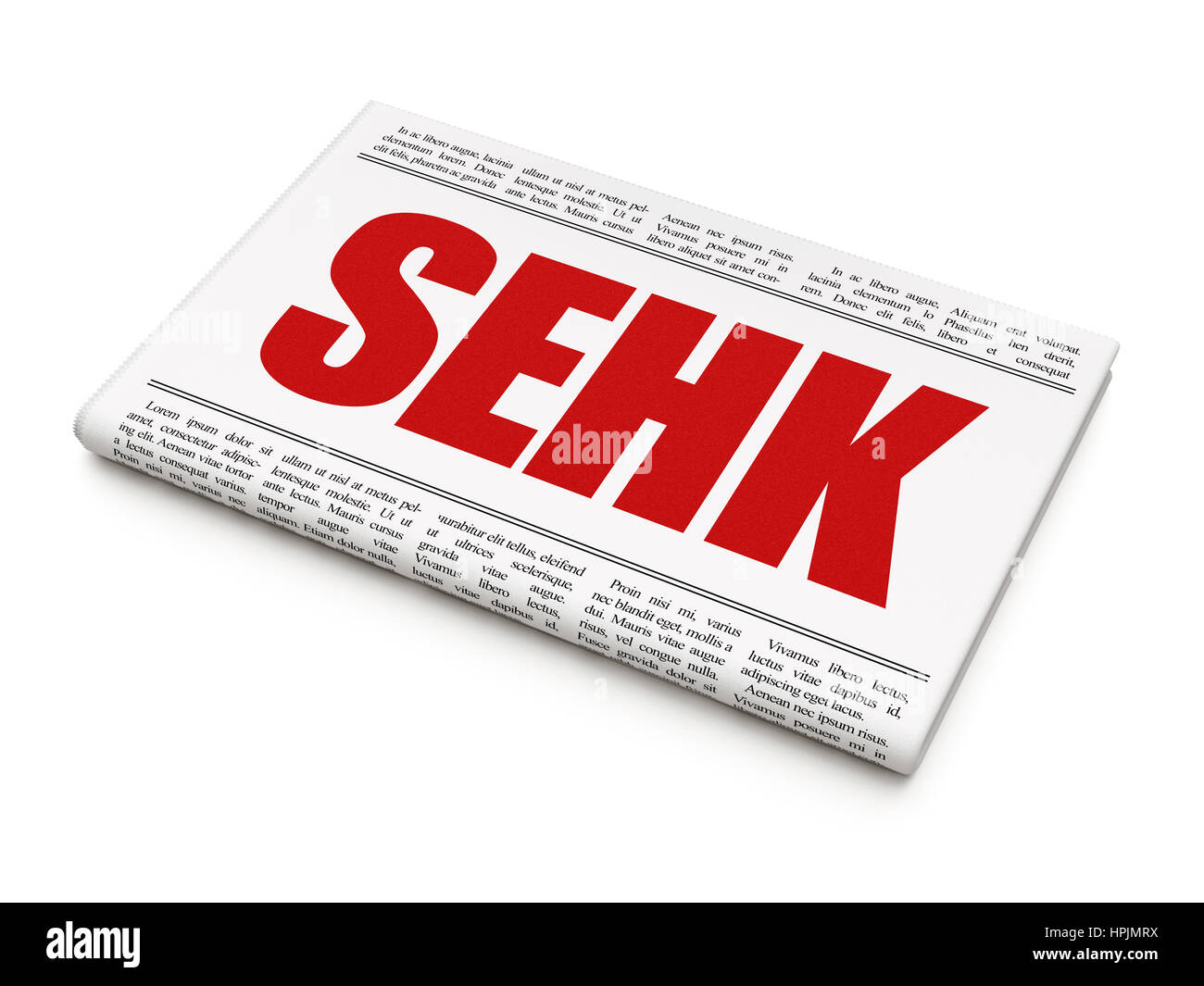 Stock market indexes concept: newspaper headline SEHK Stock Photo - Alamy